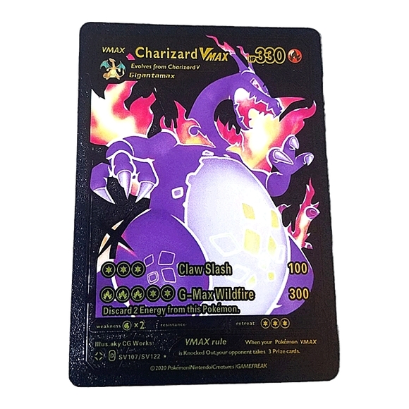 Nintendo | Other | Clearance Collectors Charizard Vmax 33hp Black Gold ...